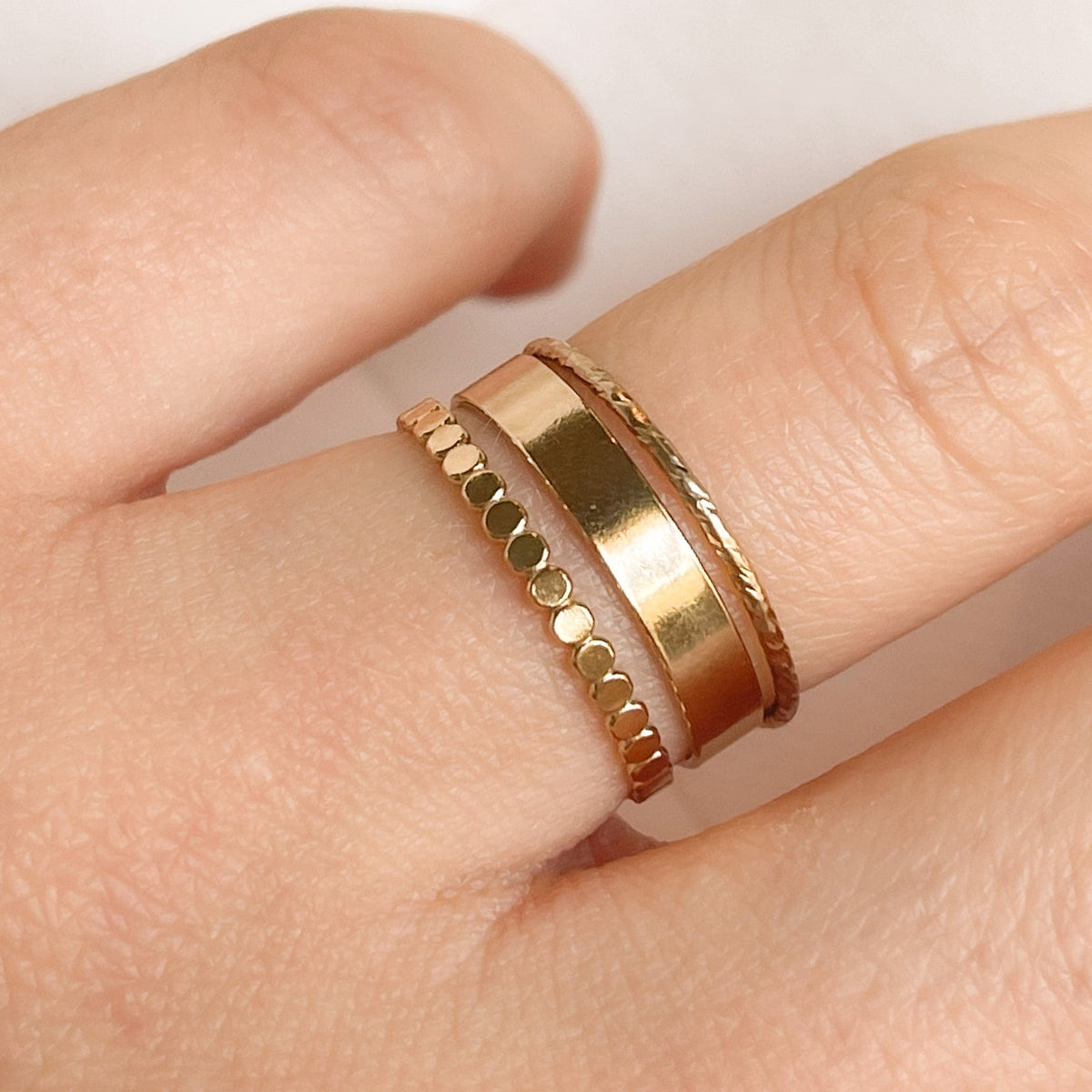 Waterproof Gold Ring Set | Tarnish Free Rings | Gold Waterproof Jewelry ...